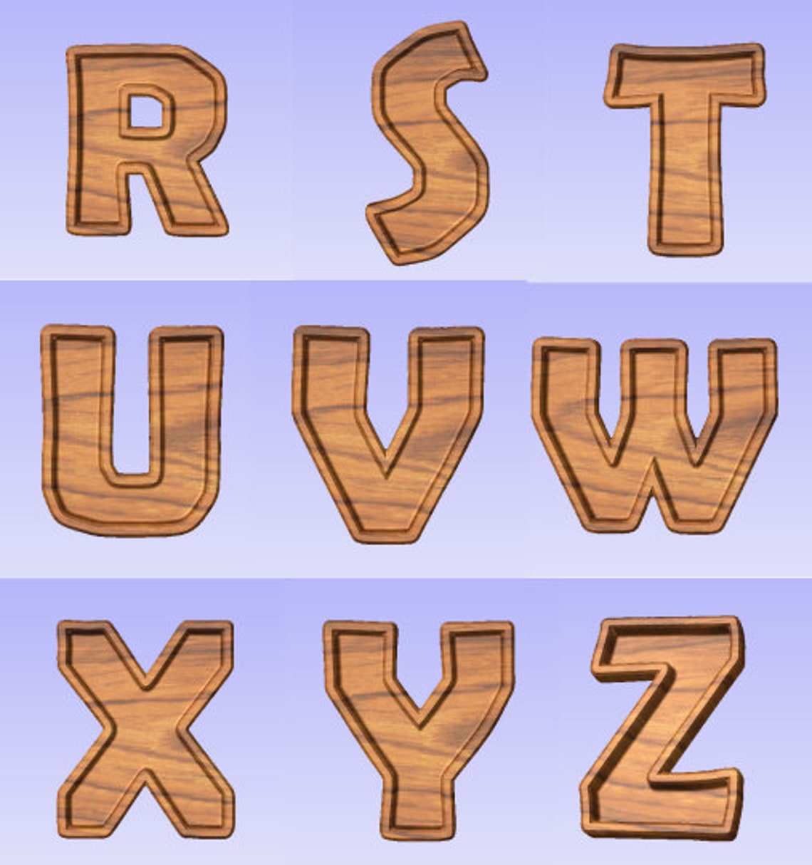 Alphabet Letters Plate, Cnc File, Cnc Router, Cnc Router for Wood ...