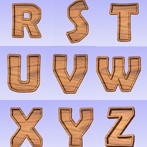 Alphabet Letters Plate, Cnc File, Cnc Router, Cnc Router for Wood ...