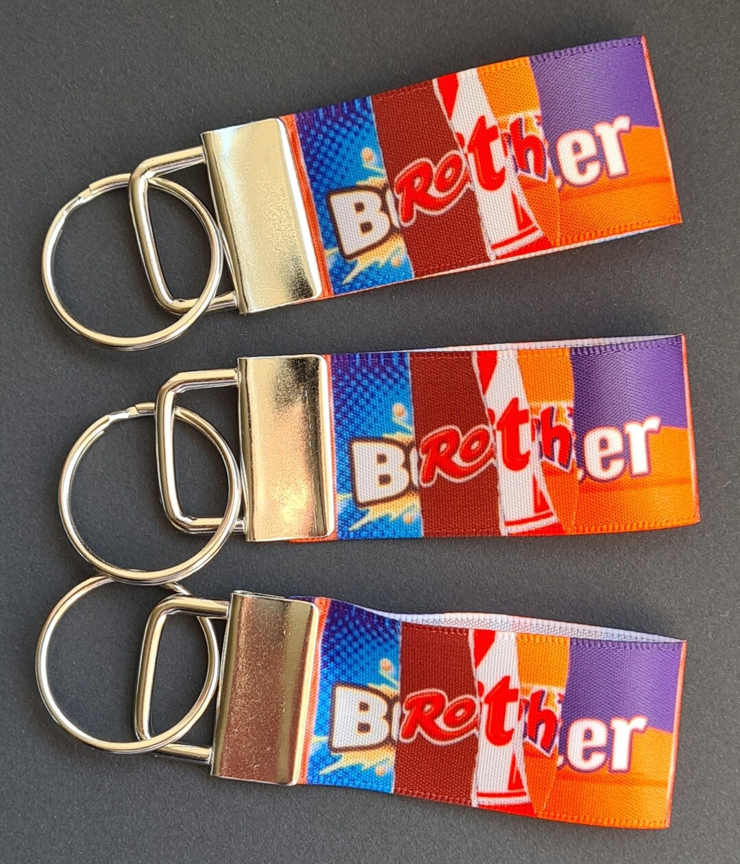 Brother Family Chocolate Bar Wrapper Keyring Keychain Key Fob Handmade ...