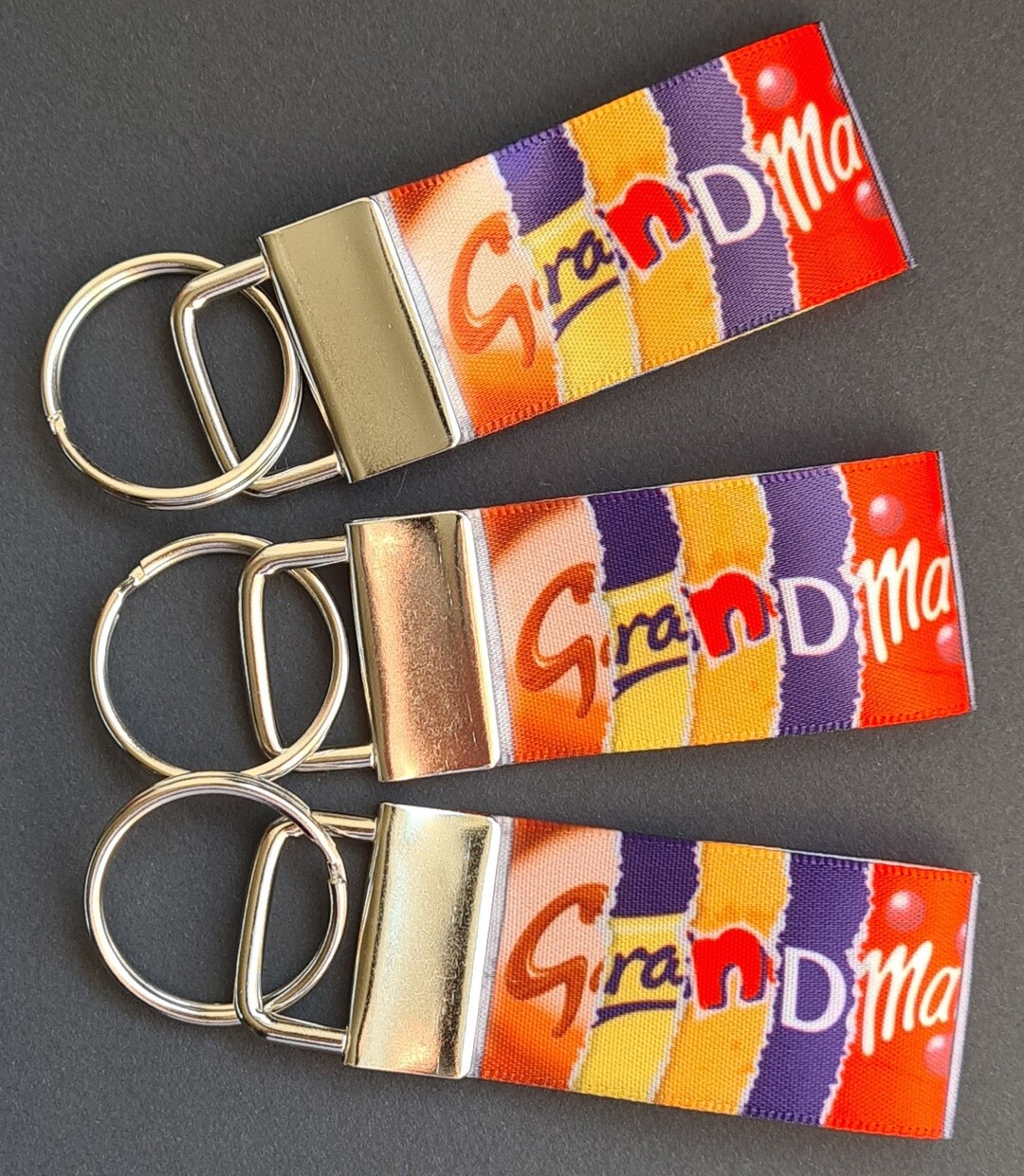 Grandma Gran Granny Family Handmade Keyring Keychain Key Fob Christmas ...