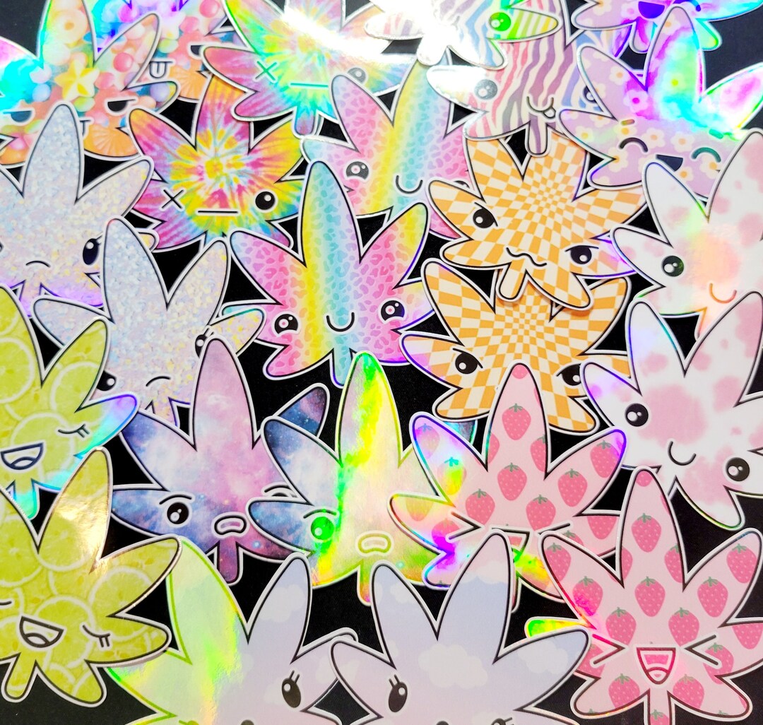 Leafy Friends Mystery Pack Holographic Sticker Pack, Liberal, Leftist ...