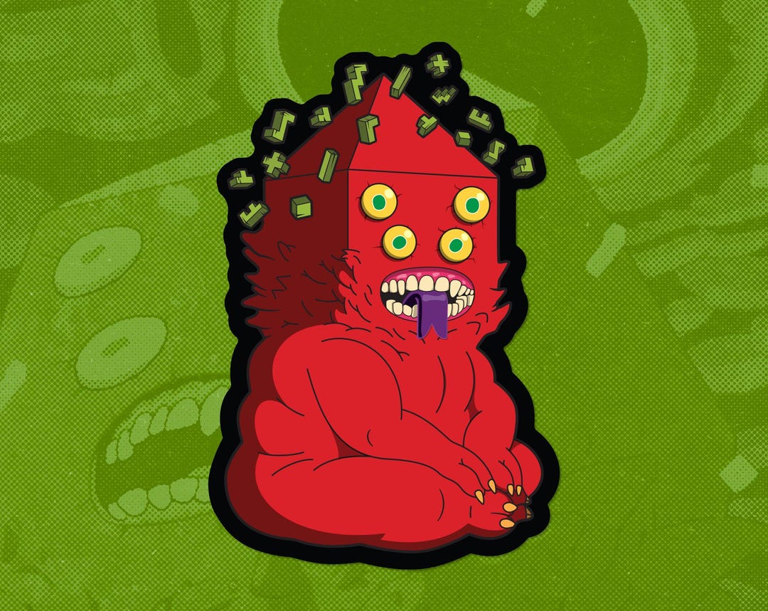 GOLB Sticker - Adventure Time - Fionna & Cake - Glob Grod Gob Grob - Etsy
