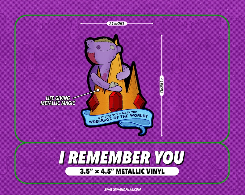 HAMBO SIMON Adventure Time Ice King Marceline I Remember You Metallic ...