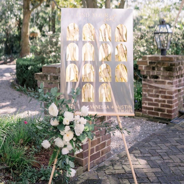 Mirror Seating Chart - Etsy