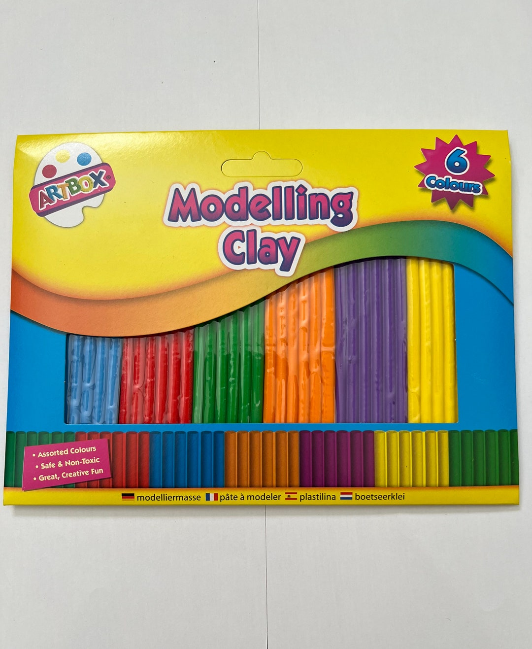 Kids Fun & Creative Modelling Clay Assorted Colours 6 Strips - Etsy