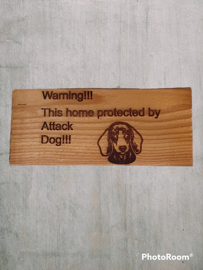 Beware of This Big Dog!!! Warning Dog Sign. Dachshund Sign. - Etsy