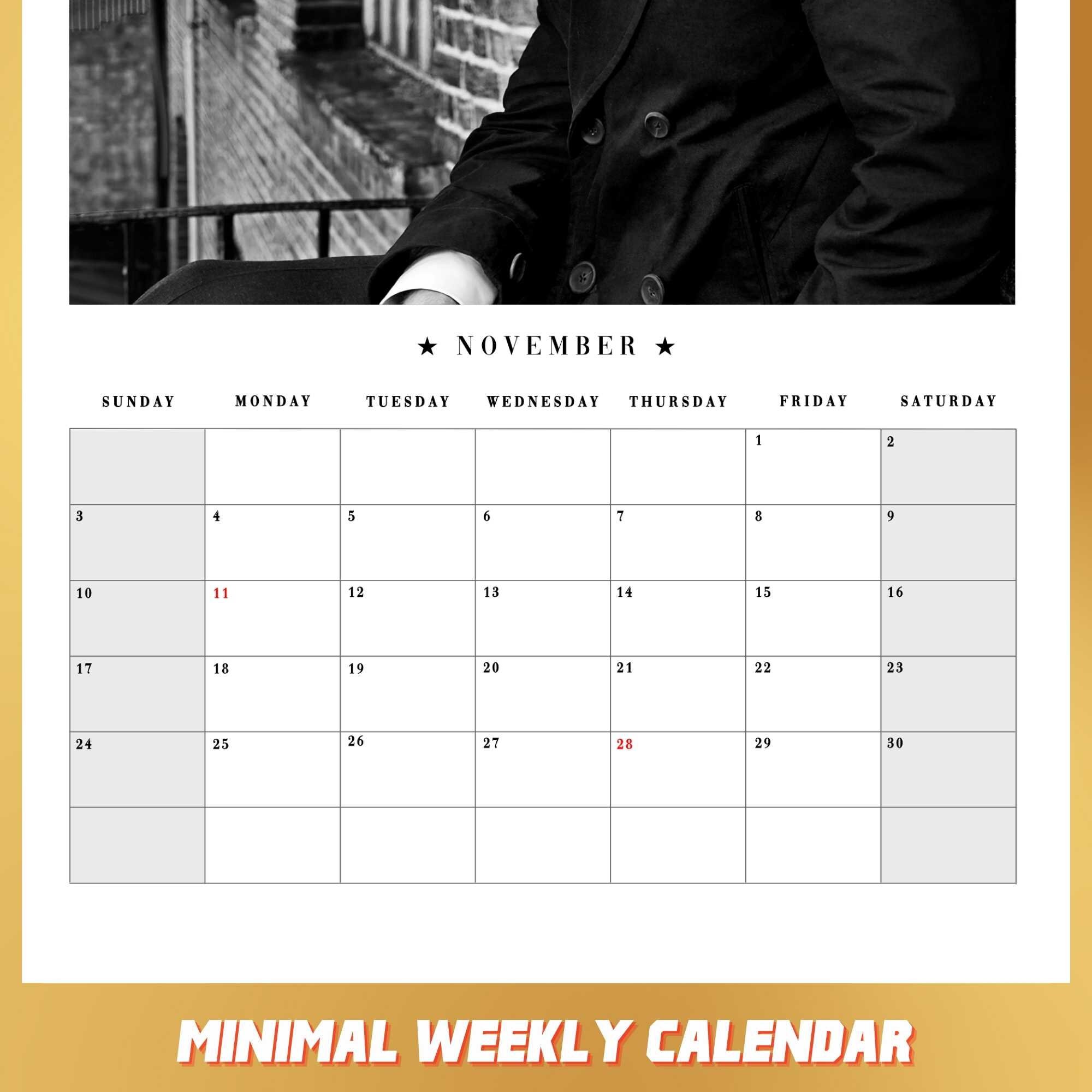 Henry Cavill 2024 Wall Calendar With Autograph / Witcher Calendar ...