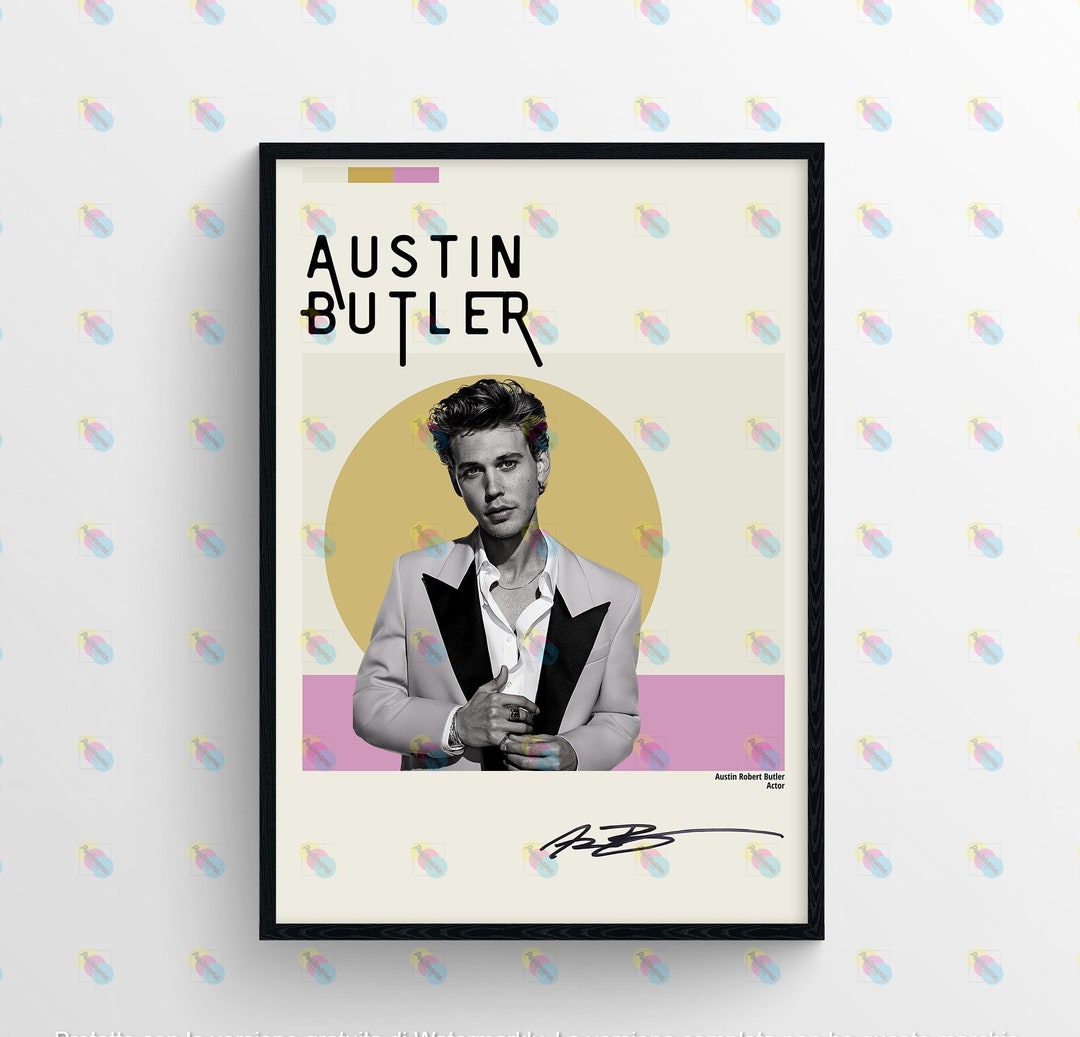Austin Butler Minimal Signature Poster Austin Butler Minimal - Etsy