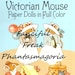 Vintage Victorian Mouse Paper Dolls!! Vintage Ephemera Scrapbook Art ...