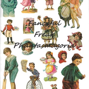 Victorian Vintage Children Kids Ephemera Art Journal Scrapbook - Etsy