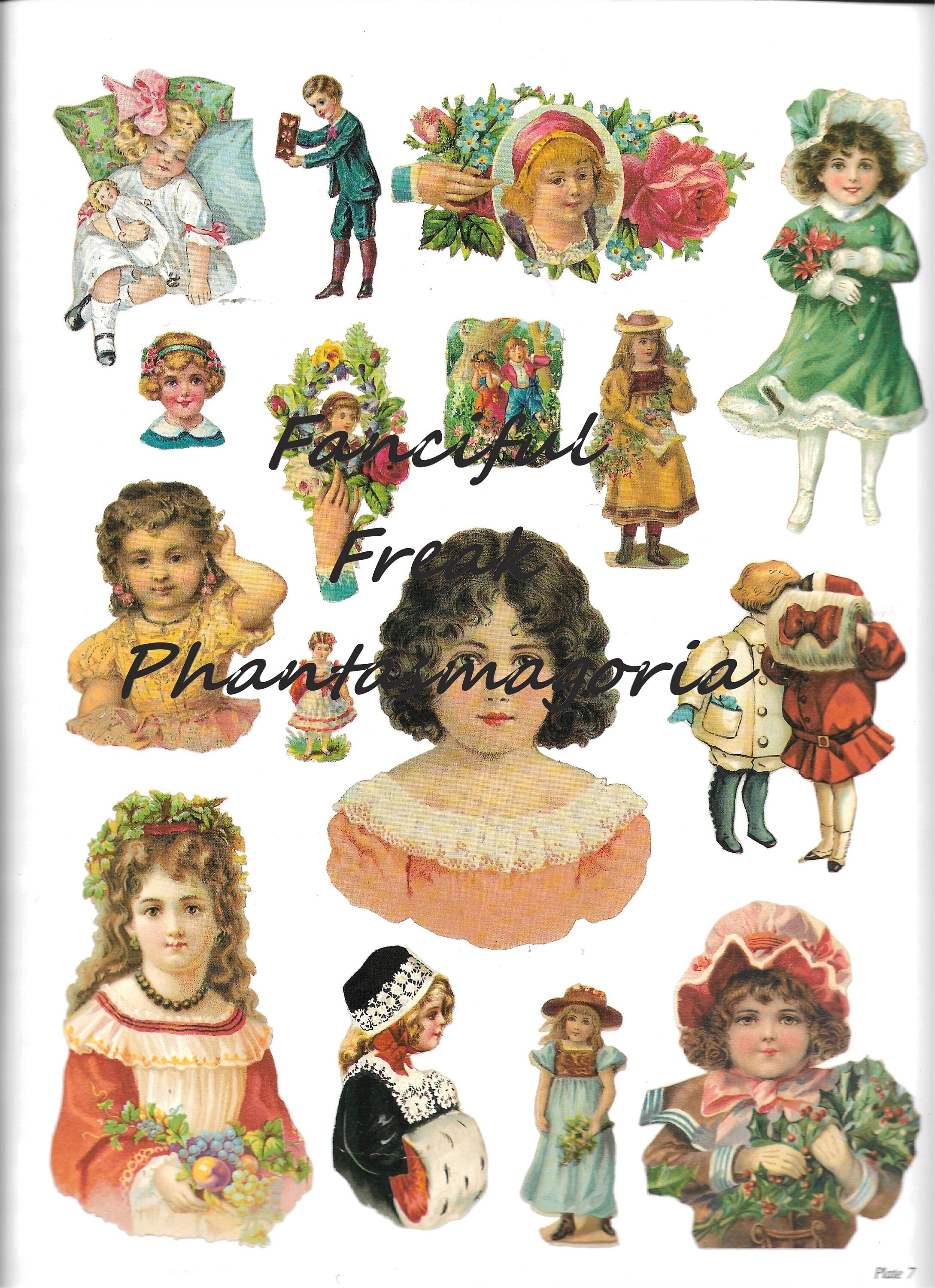 Victorian Vintage Children Kids Ephemera Art Journal Scrapbook - Etsy