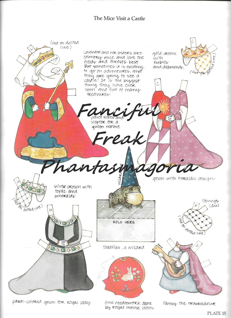 Vintage Victorian Mouse Paper Dolls!! Vintage Ephemera Scrapbook Art ...