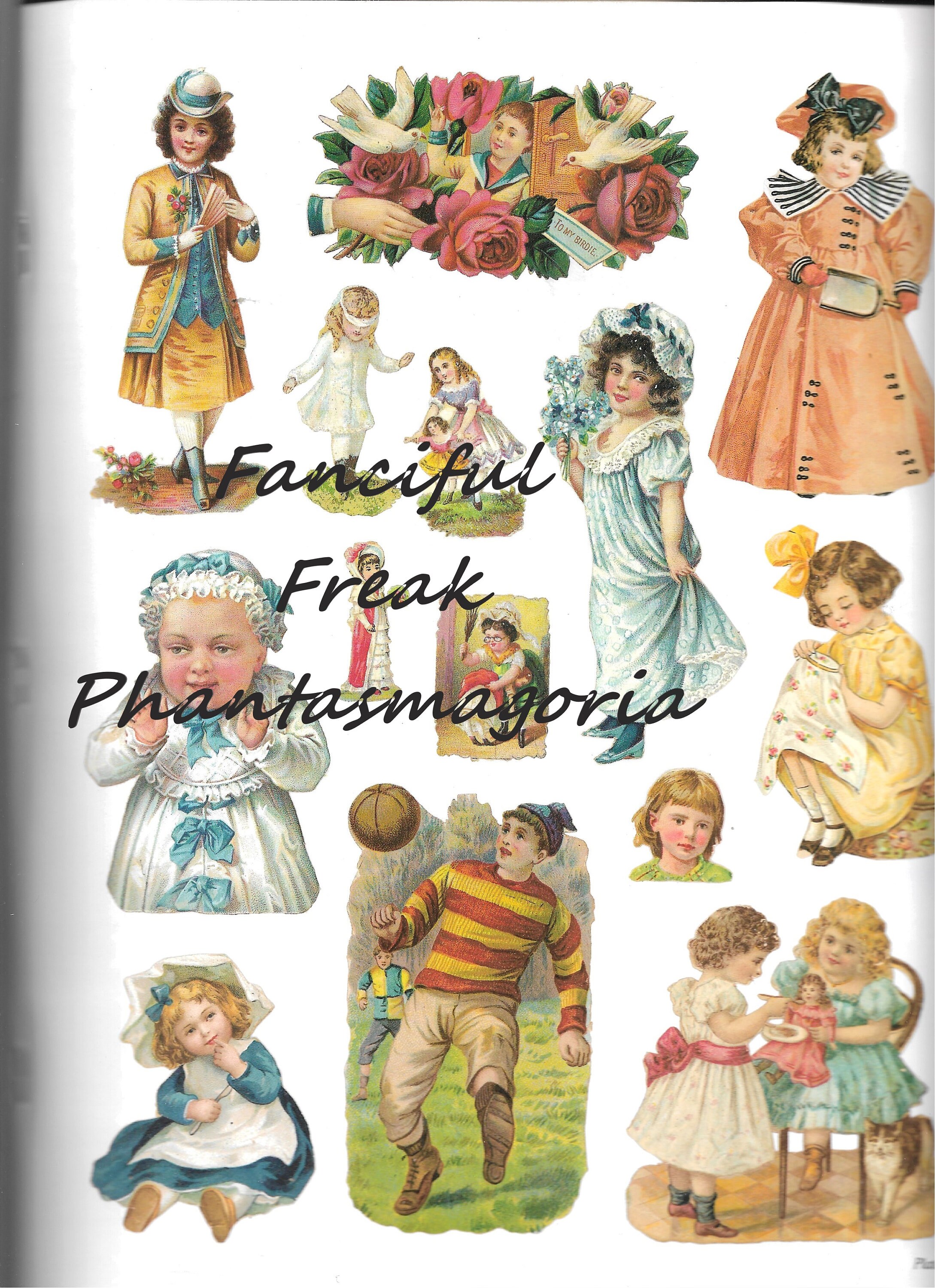 Victorian Vintage Children Kids Ephemera Art Journal Scrapbook - Etsy