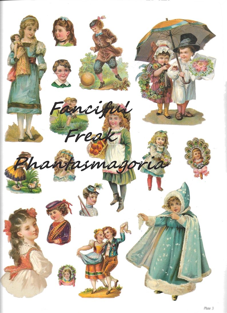 Victorian Vintage Children Kids Ephemera Art Journal Scrapbook - Etsy