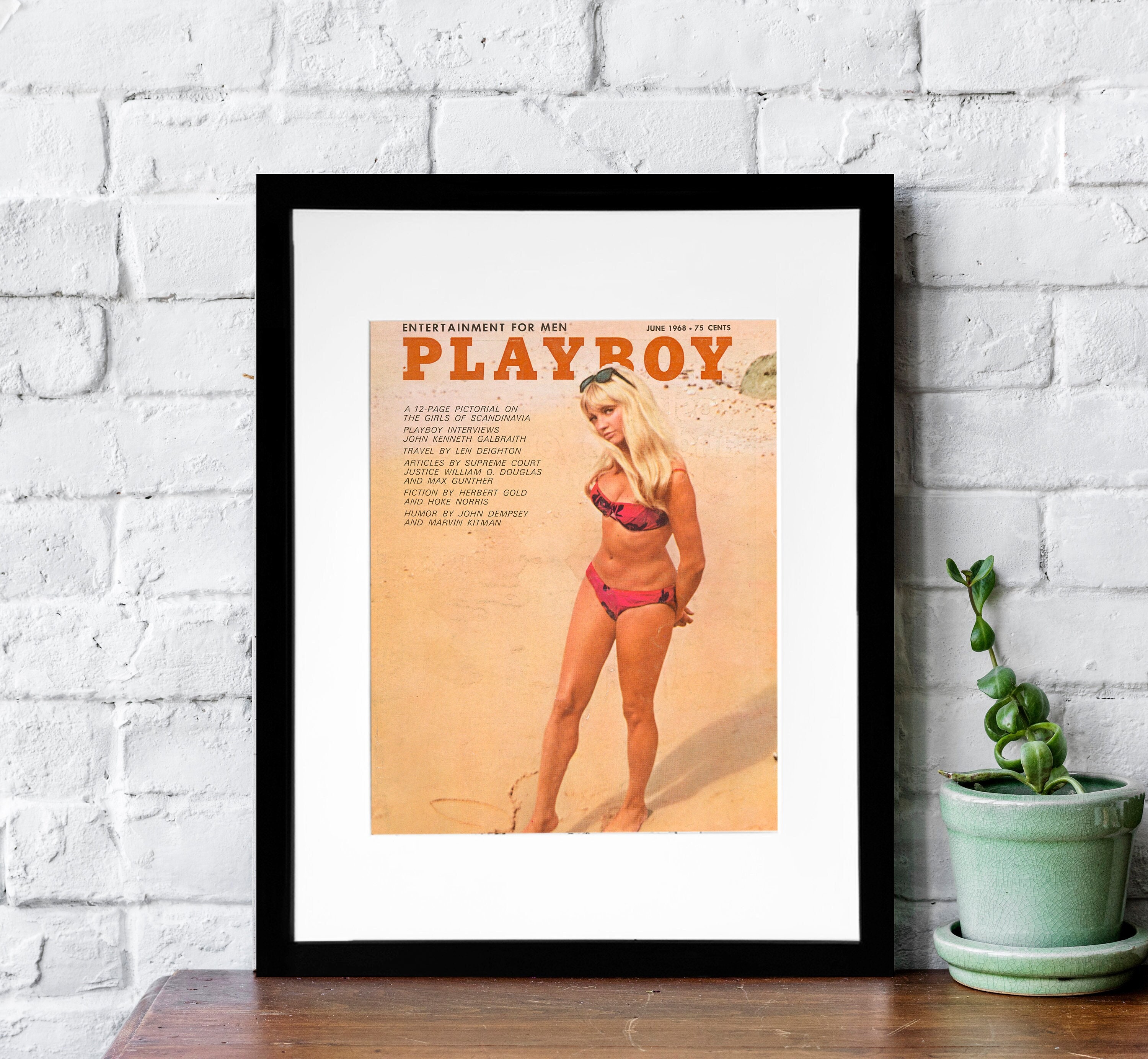 Vintage Playboy Magazine Cover, Framed Art, June 1968, Authentic ... Vintage Playboy Magazine Cover, Framed Art, June 1968, Authentic ...