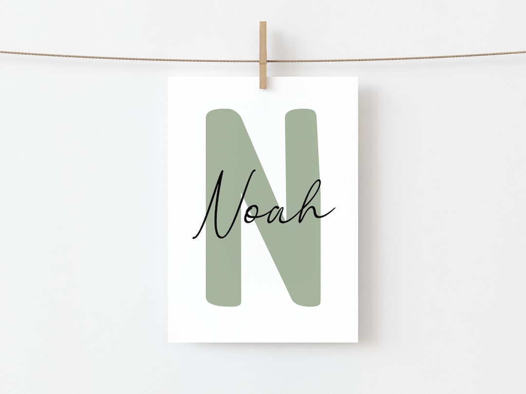 Custom Initial Print| Printable Name Sign| Personalized Name Print ...