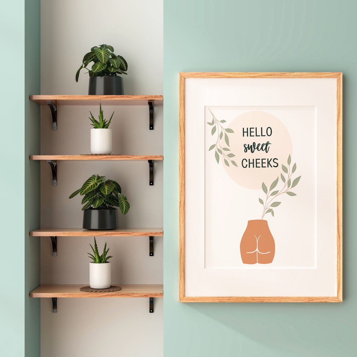 Boho Funny Bathroom Signs Wall Art Bum Print Bathroom Decor - Etsy