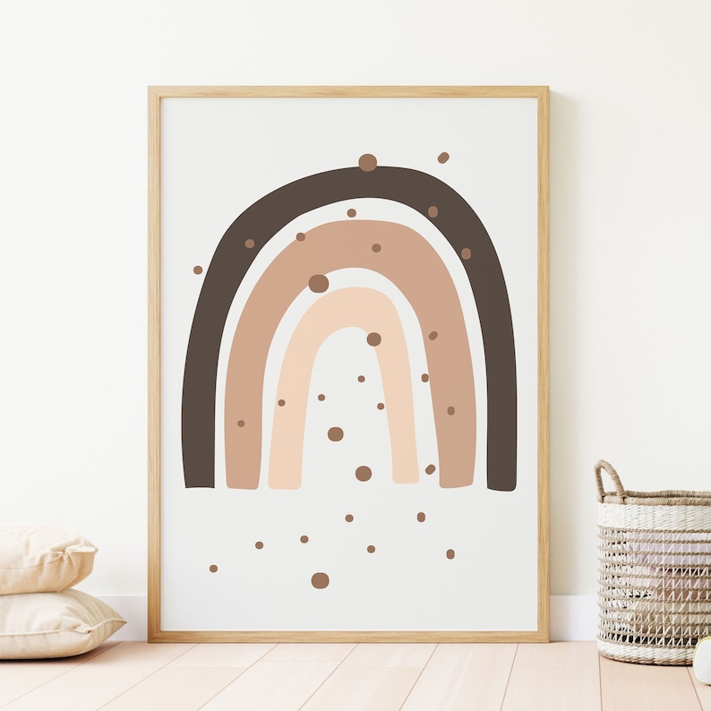 Boho Rainbow Print Jungle Nursery Theme 'hakuna - Etsy