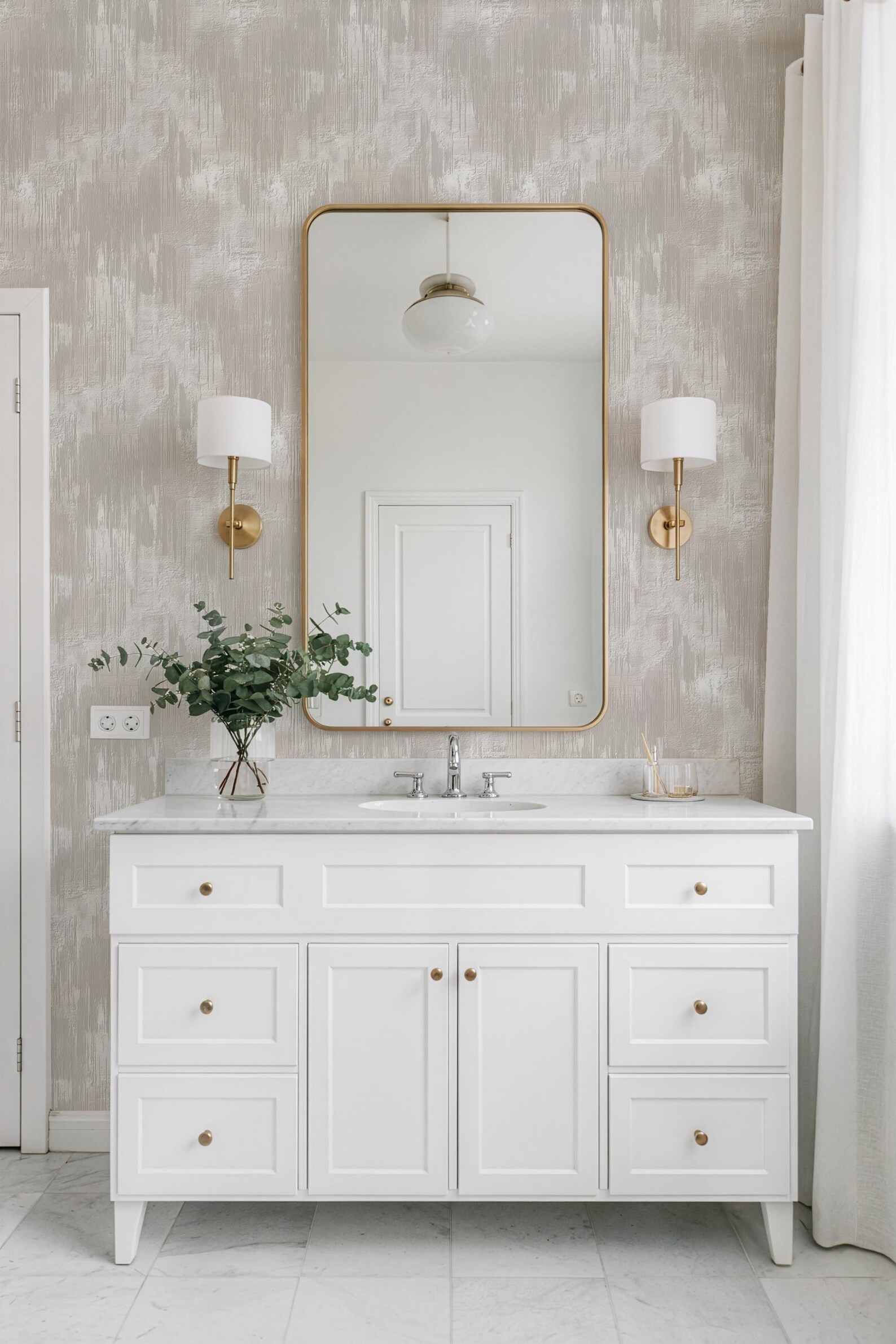 Venetian Plaster Faux Texture Wallpaper – Traditional Smooth Unpasted ...