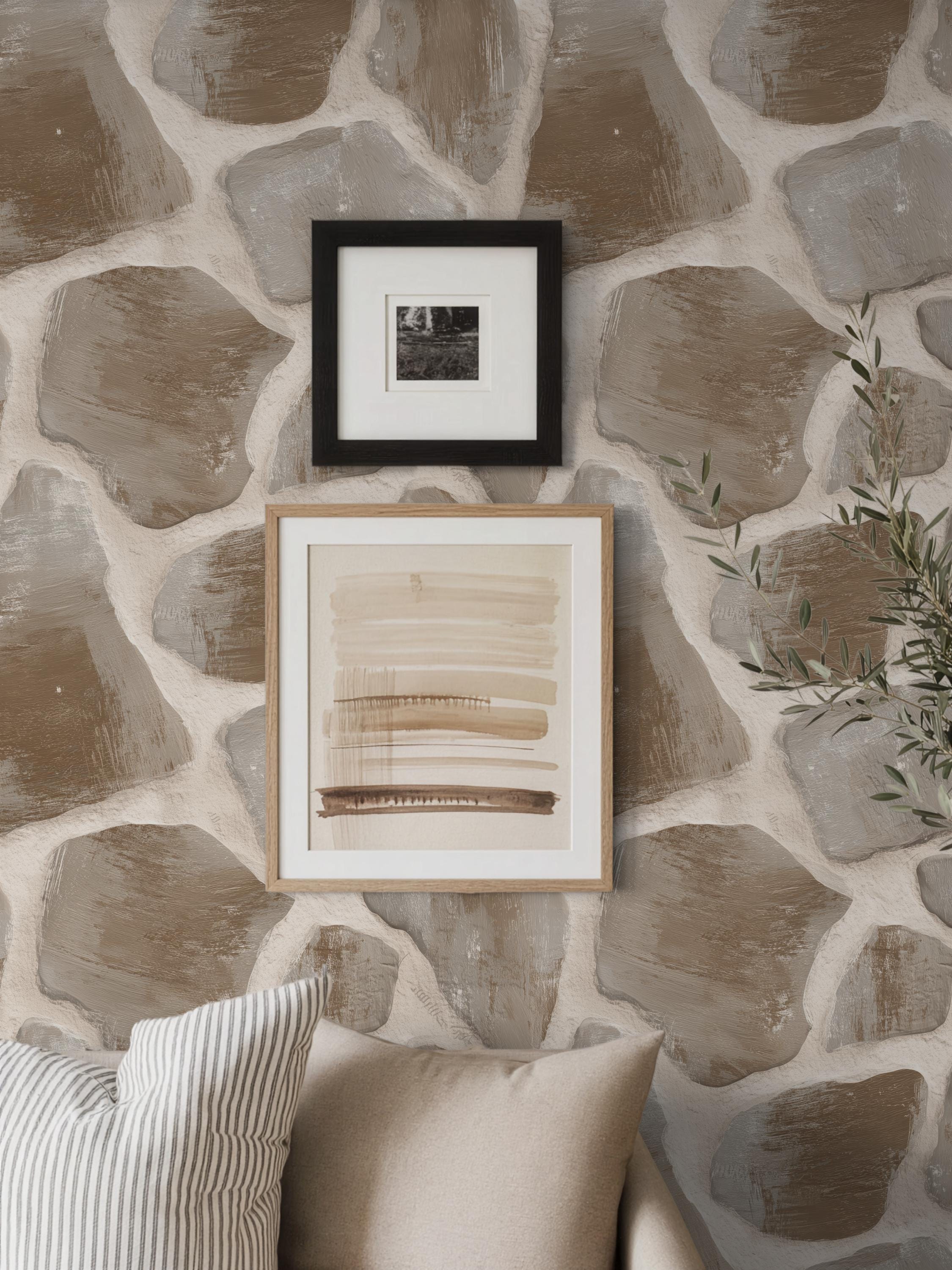 Whitewashed Brick Wallpaper: Modern Farmhouse Textured Pre Pasted - Etsy