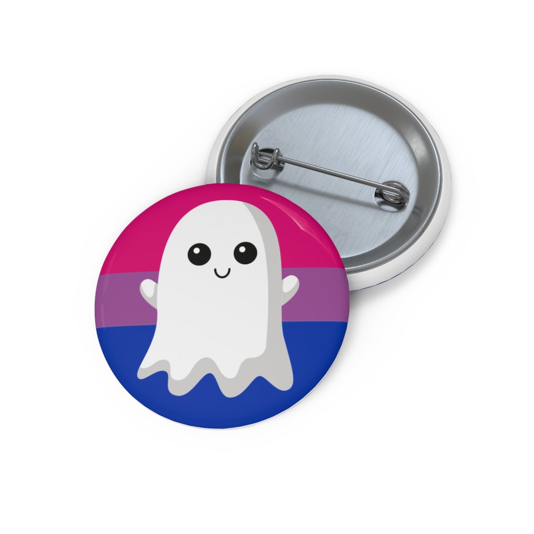 Bisexual Pride Ghost Pin Buttons - Etsy