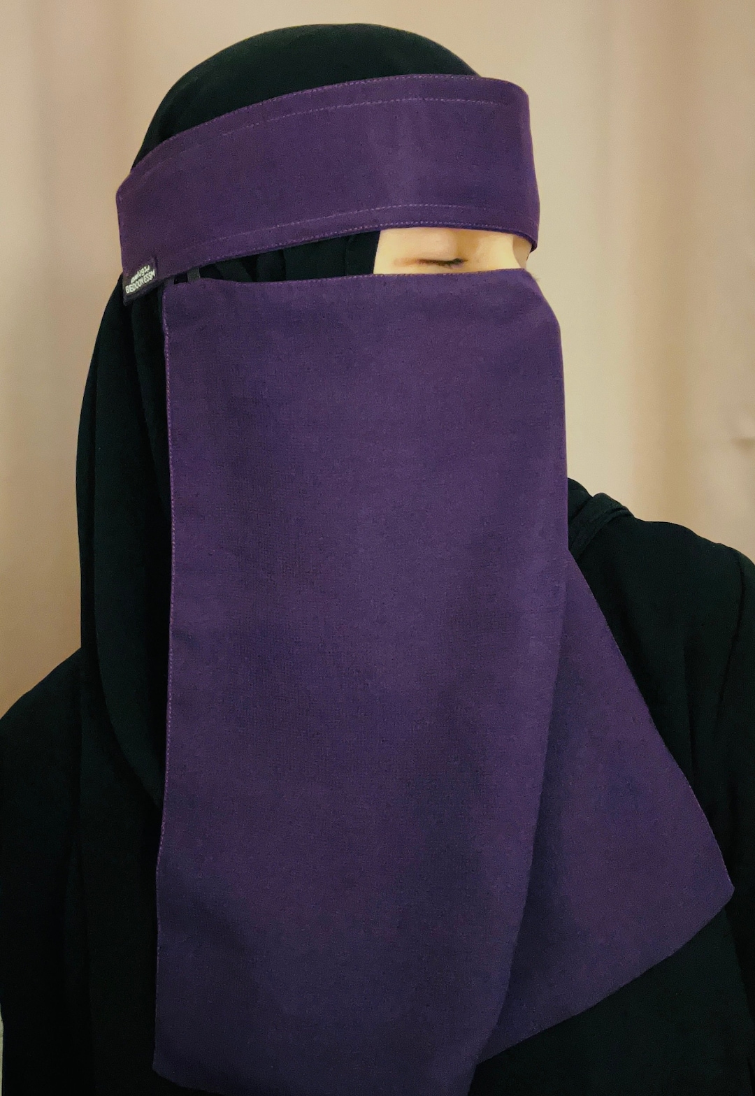 Saudi Style Purple Niqab - Etsy
