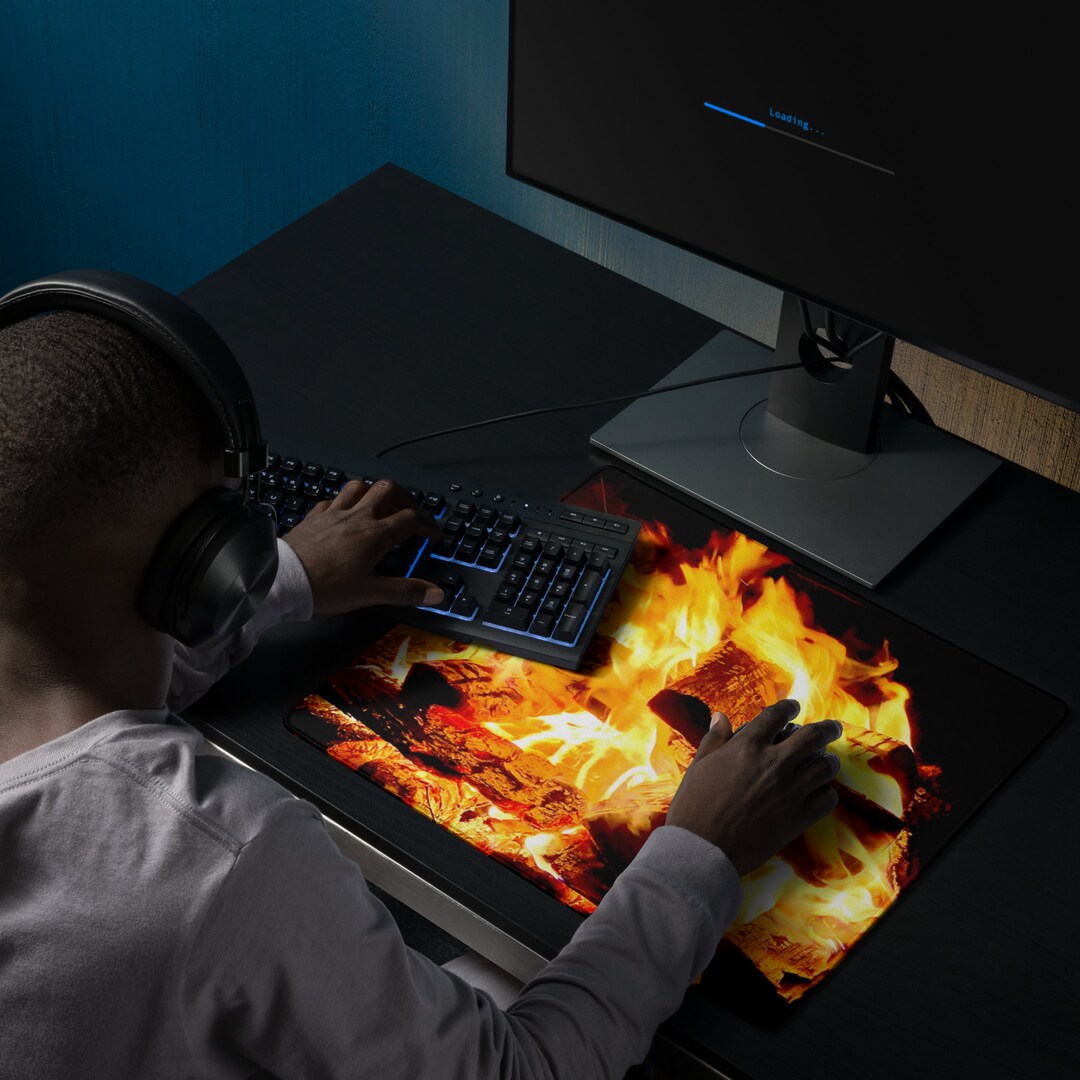 Warm Campfire Mouse Pad Trippy Office Décor Home Workspace Decoration ...