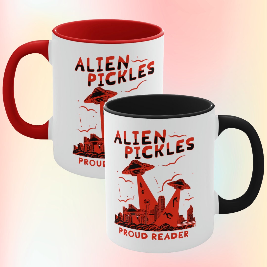 Alien Pickles - Proud Reader - Accent Mug - Etsy