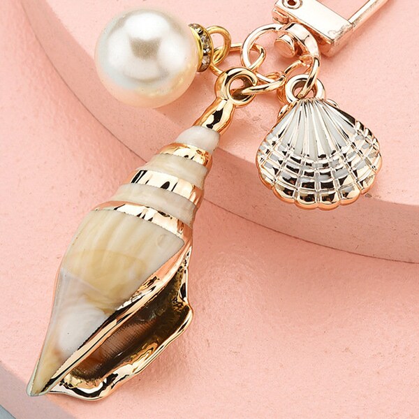 Sea Shell Keychain - Etsy