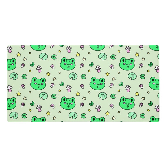 Plushie Rainbow Froggy Desk Mat - Etsy