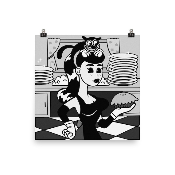 Betty the Baker Art Print - Etsy