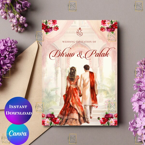 Indian Shaadi Invitation - Etsy
