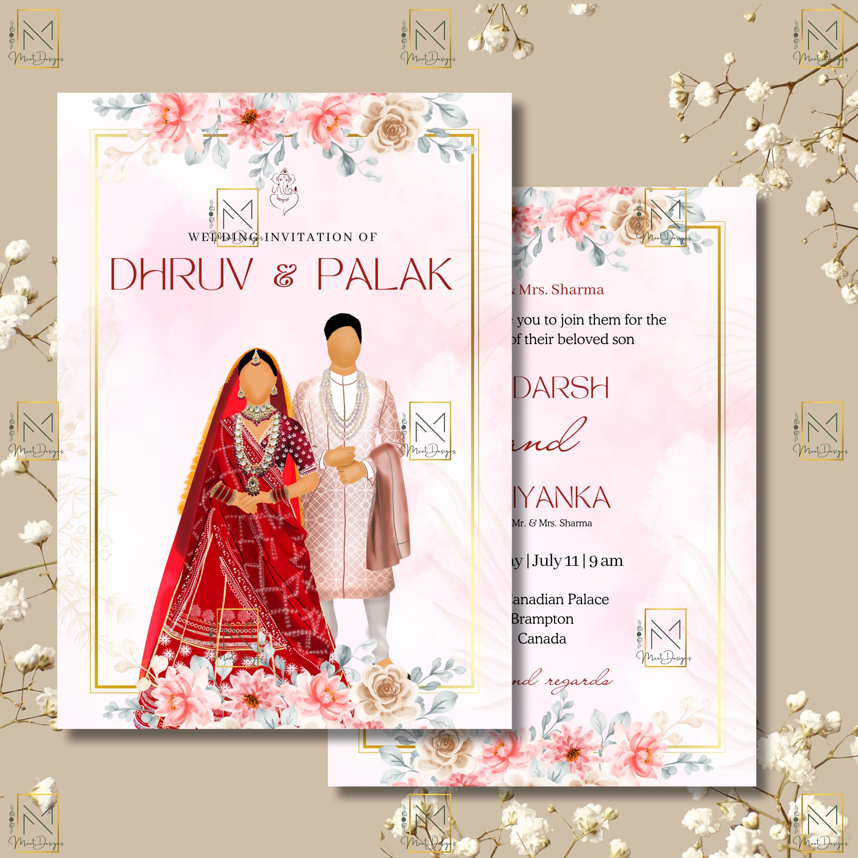 Hindu wedding card design 60 photos - Astyledwedding.com