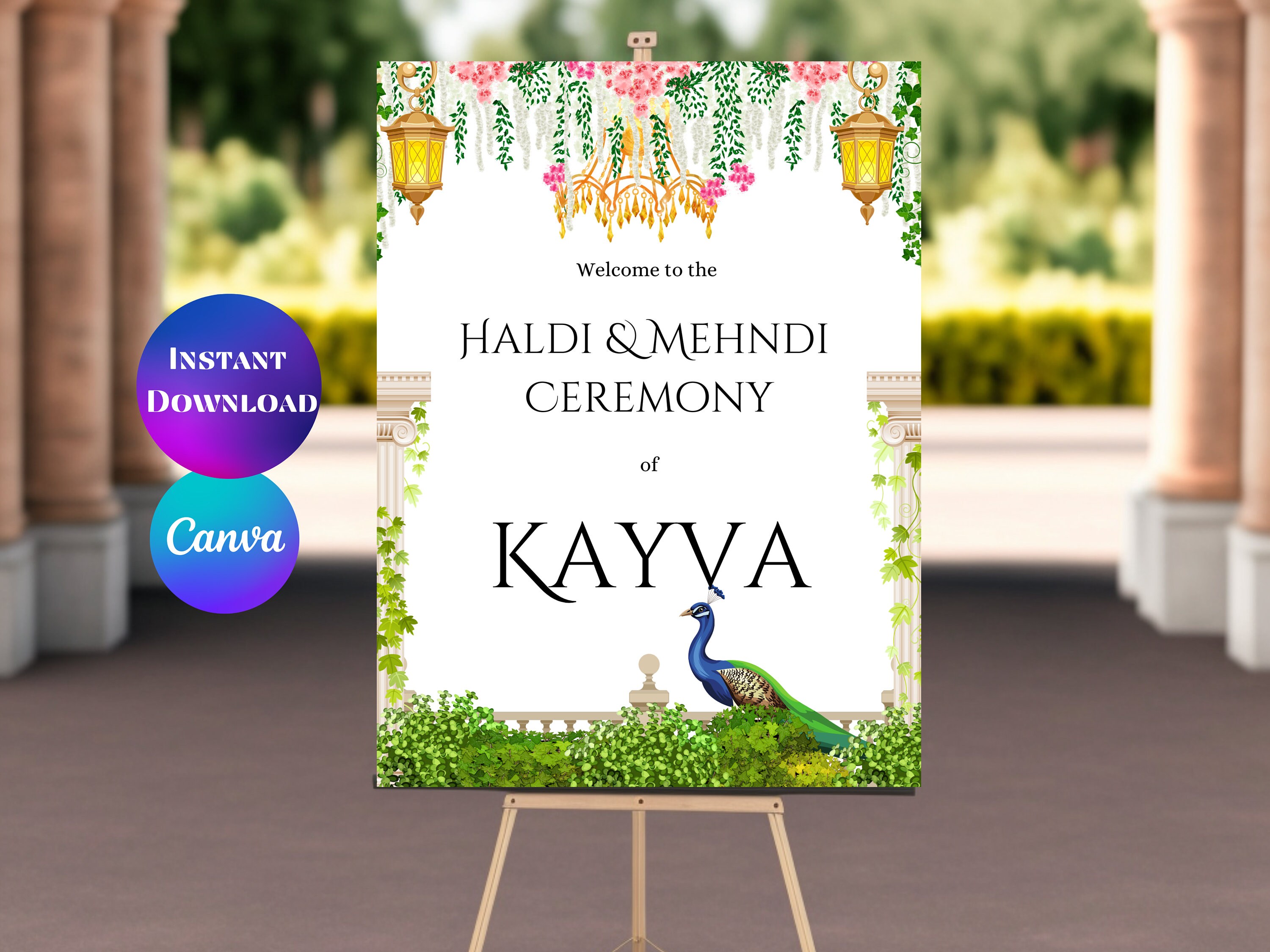 Haldi Welcome Sign Mehndi Welcome Sign Haldi Decoration Mehndi Poster ...