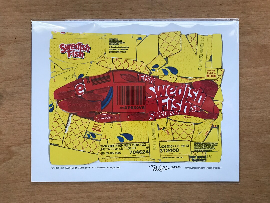 Swedish Fish & Sour Patch Kids 8.5"x11" Collage Print (signed) - Vol.1 ...