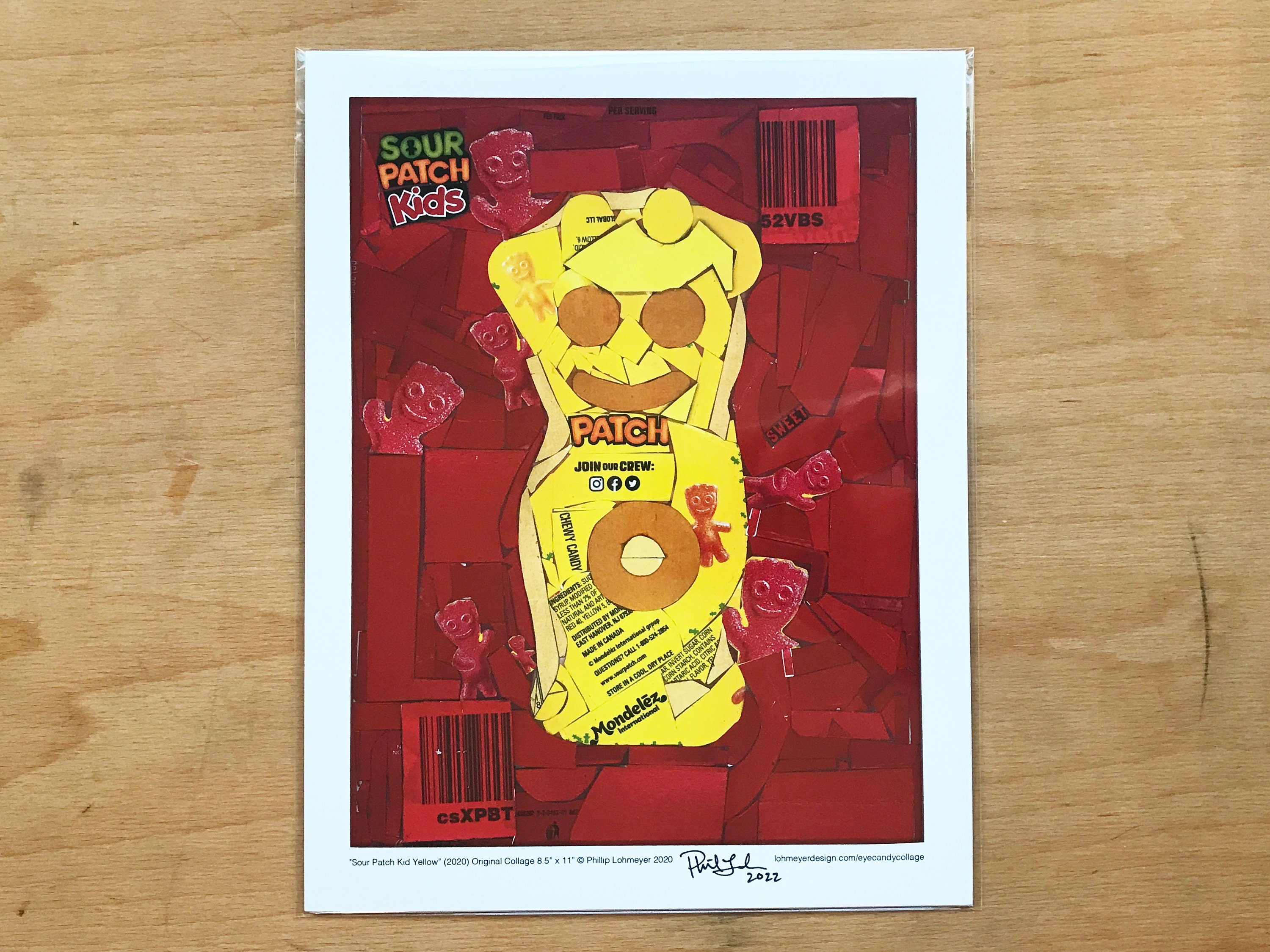 Swedish Fish & Sour Patch Kids 8.5"x11" Collage Print (signed) - Vol.1 ...
