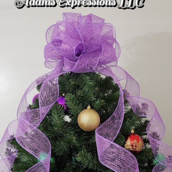 Tree Topper Bow - Etsy