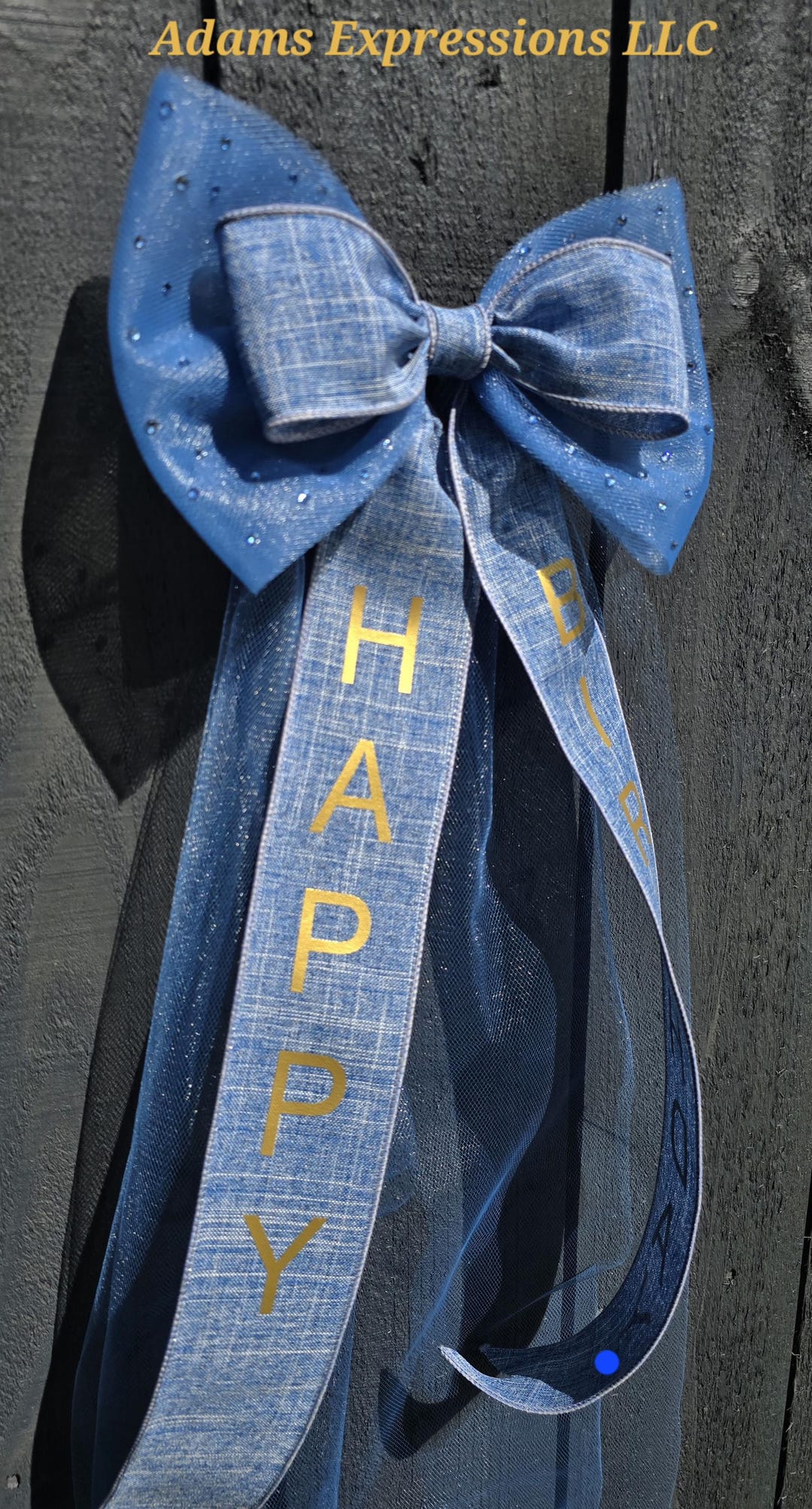 Denim & Diamonds Bow Hat Pin for Fedora Hats, Jackets, Bags, Curtain ...