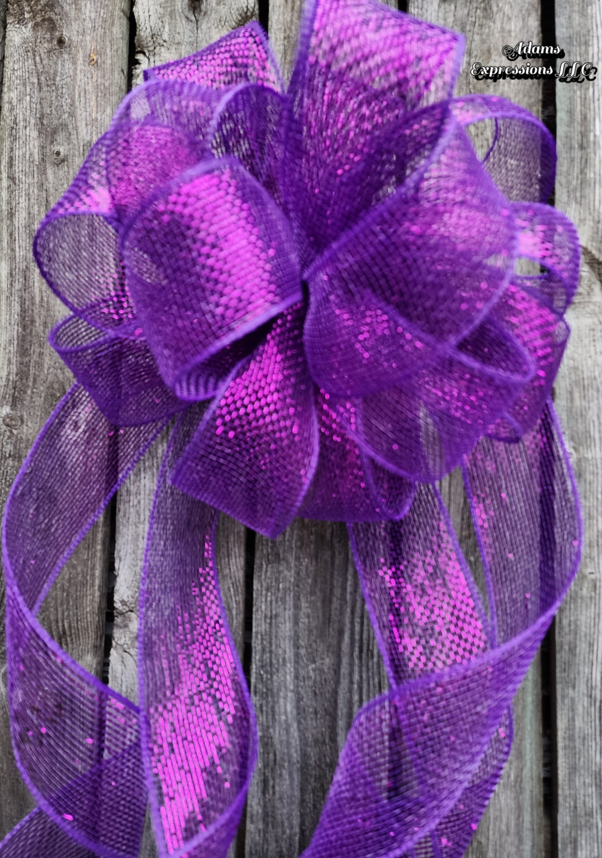 Lavender Bows Tree Topper Bow Basket Bow - Etsy