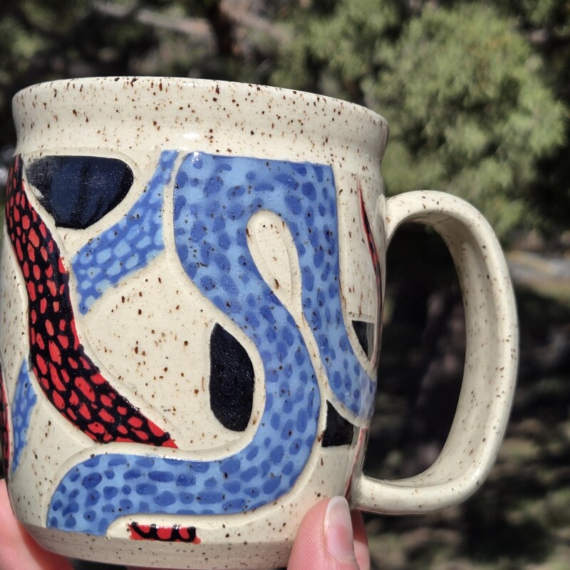 Sgraffito Mug - Etsy