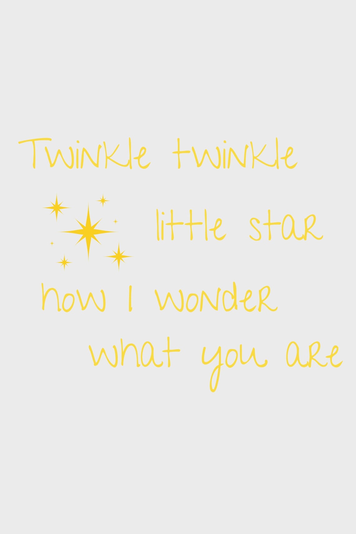 Twinkle Twinkle Little Star, Set of 3 Prints, Nursery Decor, Nursery ...