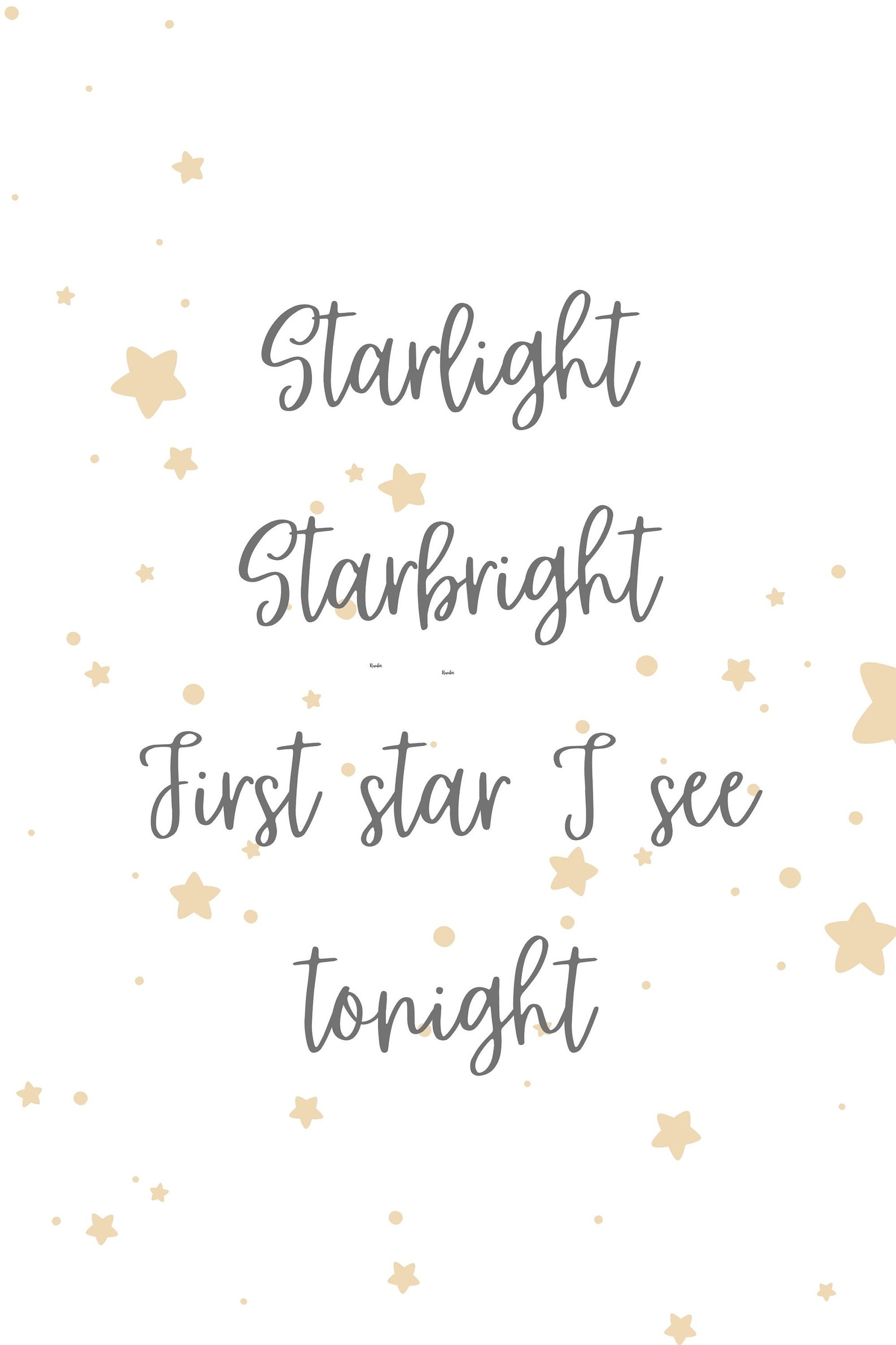 Starlight Starbright, Set of 3 Prints, Nursery Decor, Nursery Wall Art ...