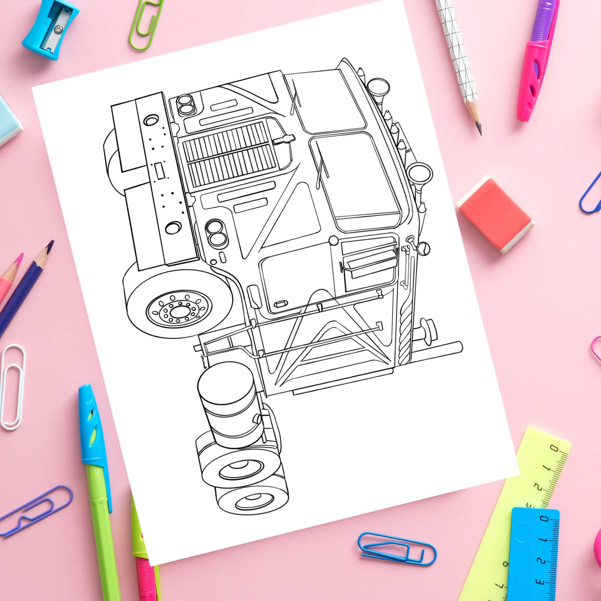 10 Printable Cabover Semi Trucks 10 Unique Big Rig Cabover Semi Truck ...