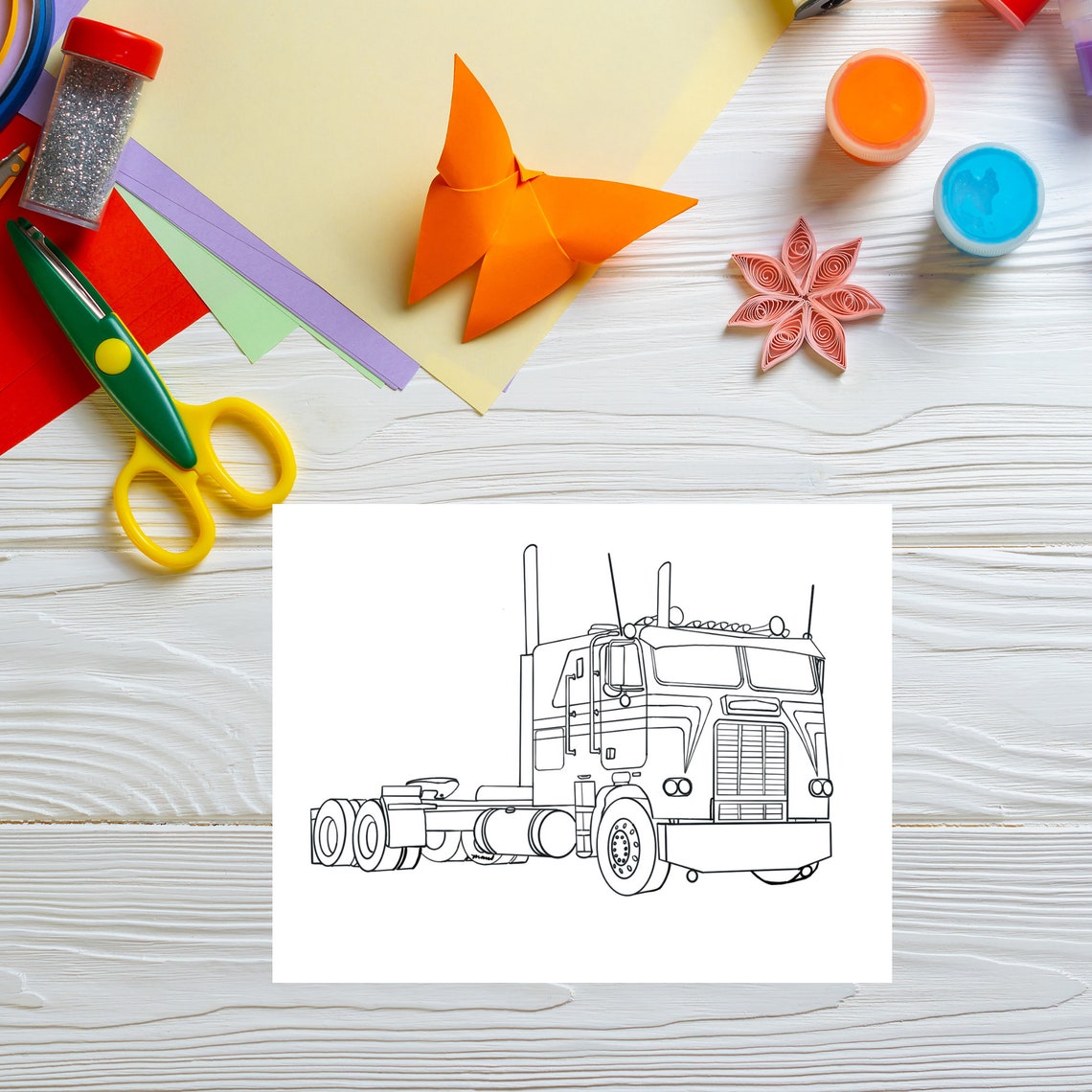 10 Printable Cabover Semi Trucks 10 Unique Big Rig Cabover Semi Truck ...