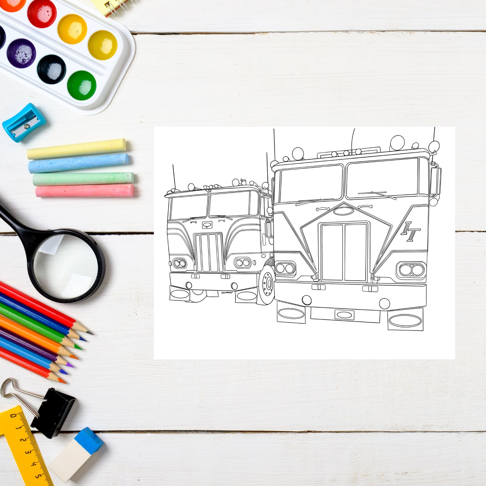 10 Printable Cabover Semi Trucks 10 Unique Big Rig Cabover Semi Truck ...