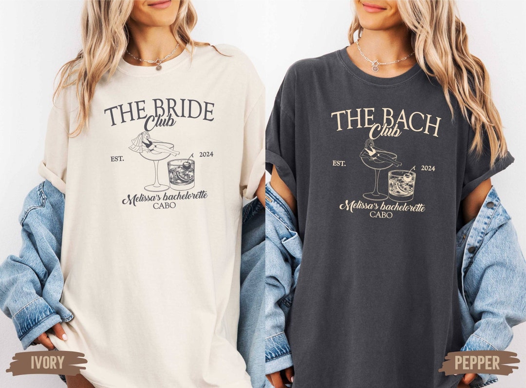 The Bride Club T-shirt, Bach Party Shirt, Custom Bride Shirt ...