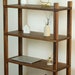 Walnut Wood Shelf, Bookshelf With Solid Wood, Bookcase, Open Shelving ...
