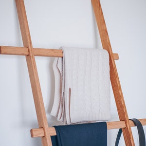 Solid Oak Clothes Ladderblanket Laddersolid Hardwood - Etsy