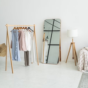 Wooden Clothing Rack, Clothes Hanger, Solid Wood Clothes Rack, a Frame ...