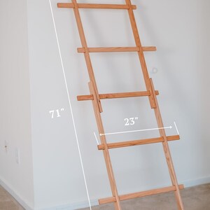 Solid Oak Clothes Ladderblanket Laddersolid Hardwood Blankettowel ...